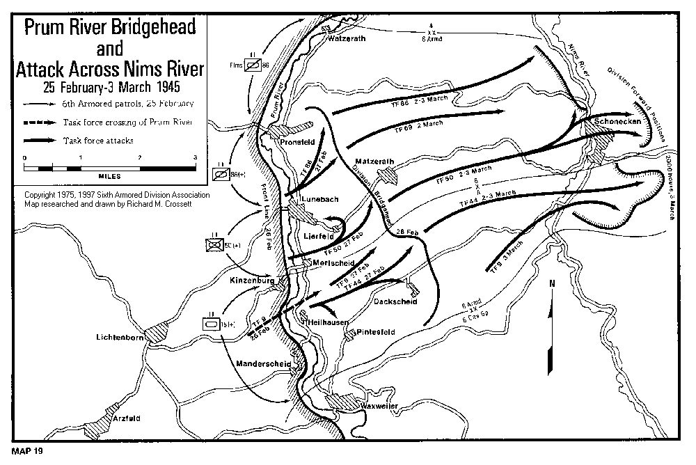 6th Armored Division: Maps from "The Super Sixth"